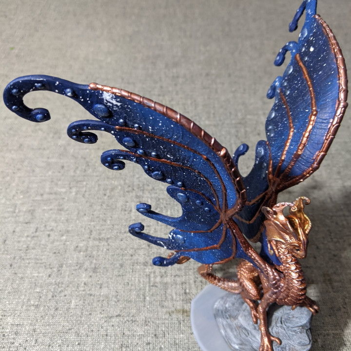 3D Print of Faerie Dragon Queen / Huge Fairy Drake / Fey Woods ...