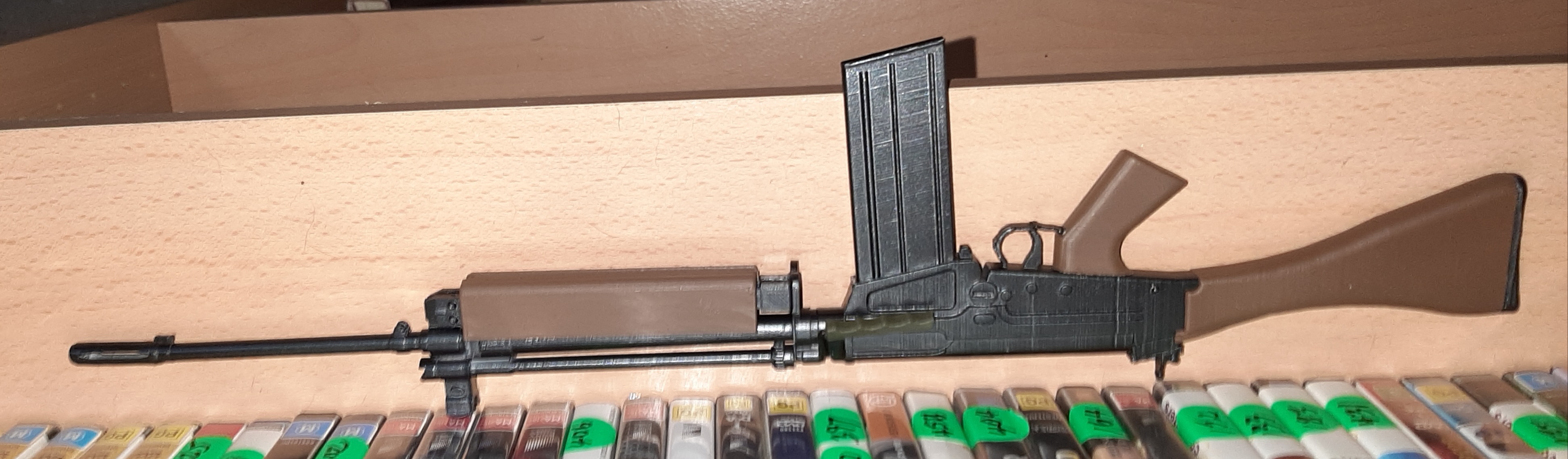 3D Print of FN C2A1 Canada’s Squad Automatic FAL - scale 1/4 by keithwalsh