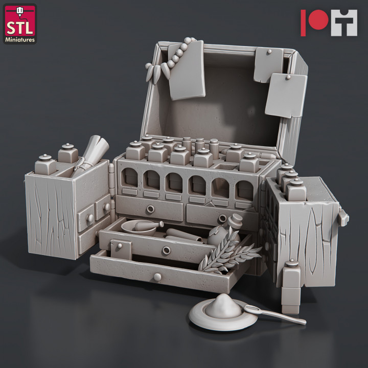 3D Printable Alchemist Set by STL Miniatures