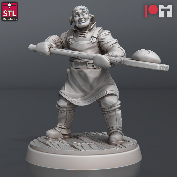 3D Printable Baker Set by STL Miniatures