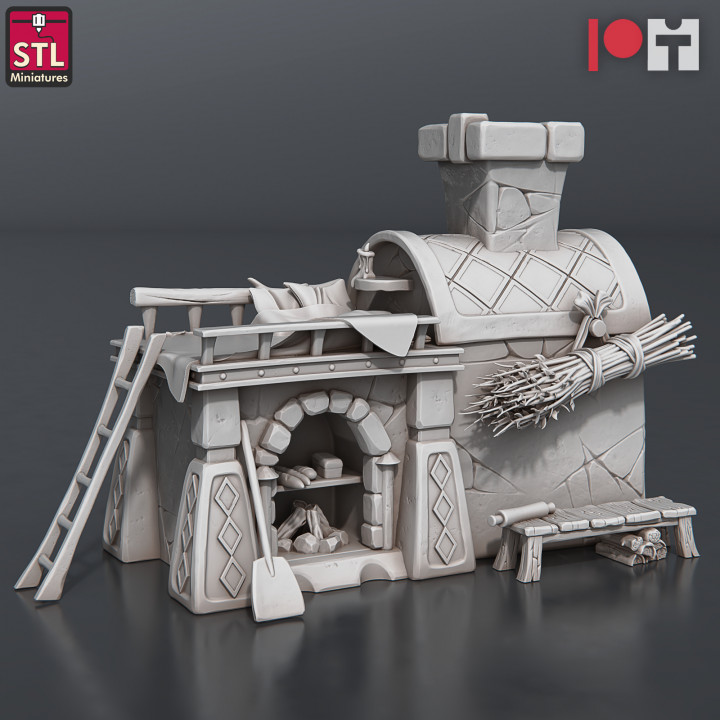 3D Printable Baker Set by STL Miniatures