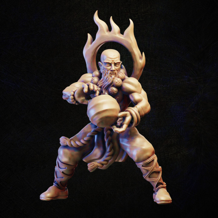 3D Printable Monk chi-master by Stanislav Kuznetsov
