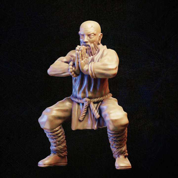 3D Printable Monk training by Stanislav Kuznetsov