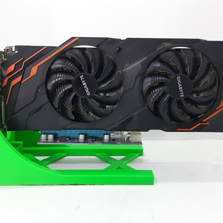 3D Printable Heavy Duty GPU Mount For Cryptocurrency Mining by Mike S