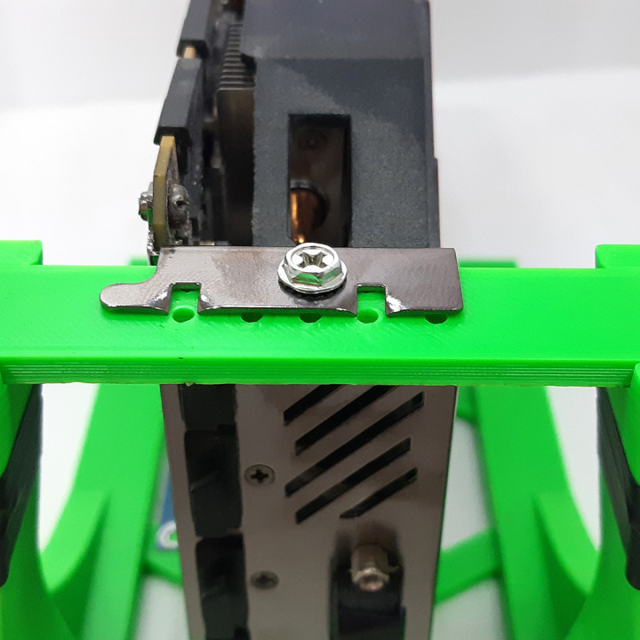 3D Printable Heavy Duty GPU Mount For Cryptocurrency Mining by Mike S