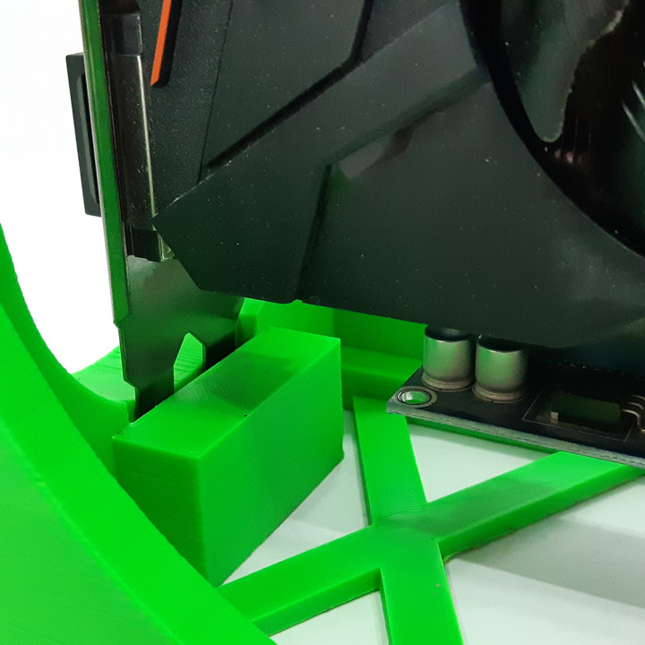 3D Printable Heavy Duty GPU Mount For Cryptocurrency Mining by Mike S
