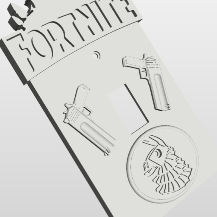 3D Printable FORTNITE LIGHT SWICH by Kuba