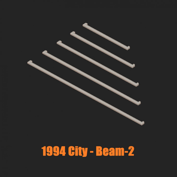 3D Printable 1994 City - Building frame kit by VeryCell