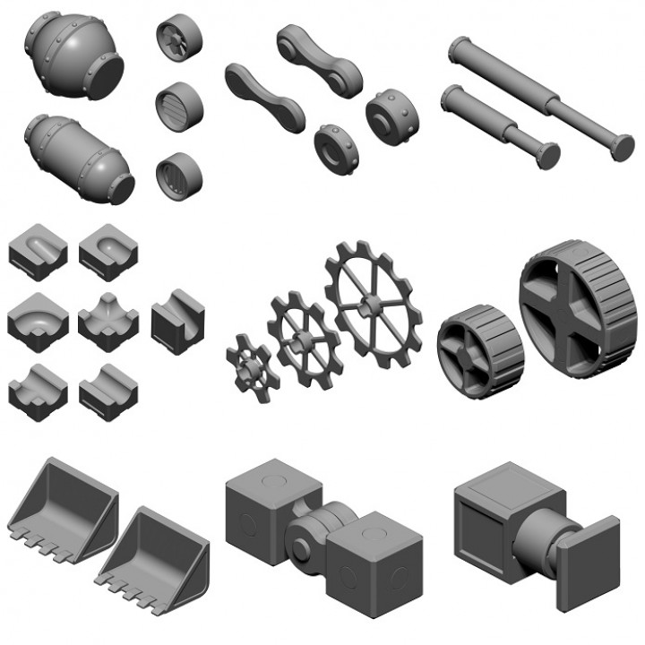3D Printable C Pipe - Modular magnetic pipes by VeryCell