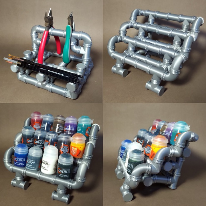 3D Printable C Pipe - Modular magnetic pipes by VeryCell