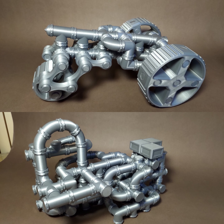 3D Printable C Pipe - Modular magnetic pipes by VeryCell
