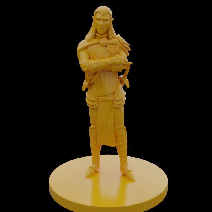 3D Printable Elf Fighter by YourNeighborKnight Minis