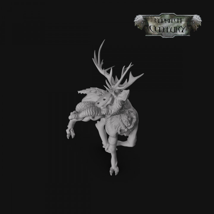 3D Printable Eldritch Century - Monster - Hellstag and horrid deer by ...