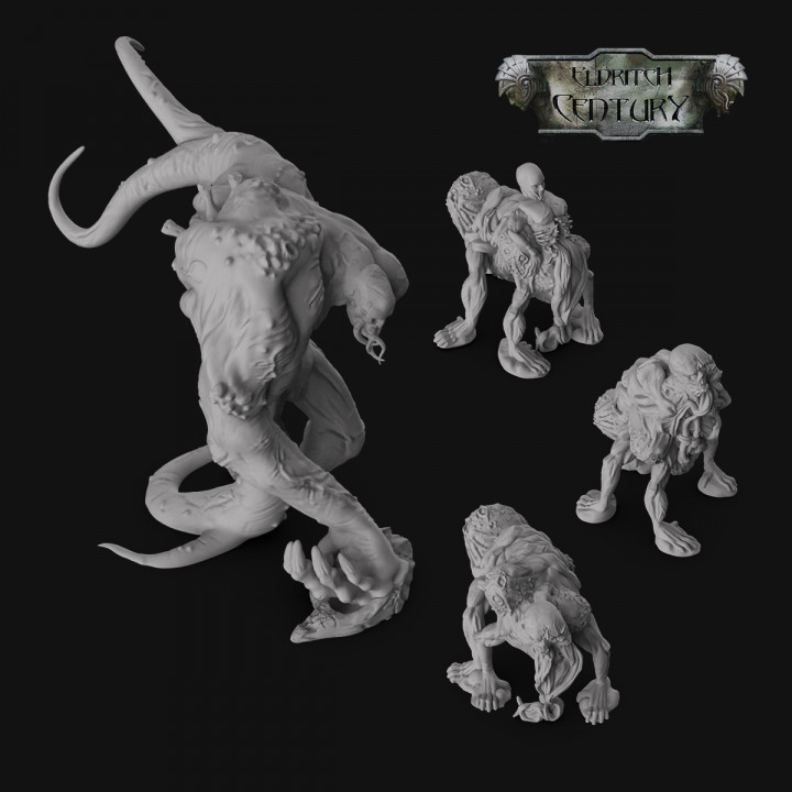 3D Printable Eldritch Century - Monster - Gogmagog and gogs by Draco ...