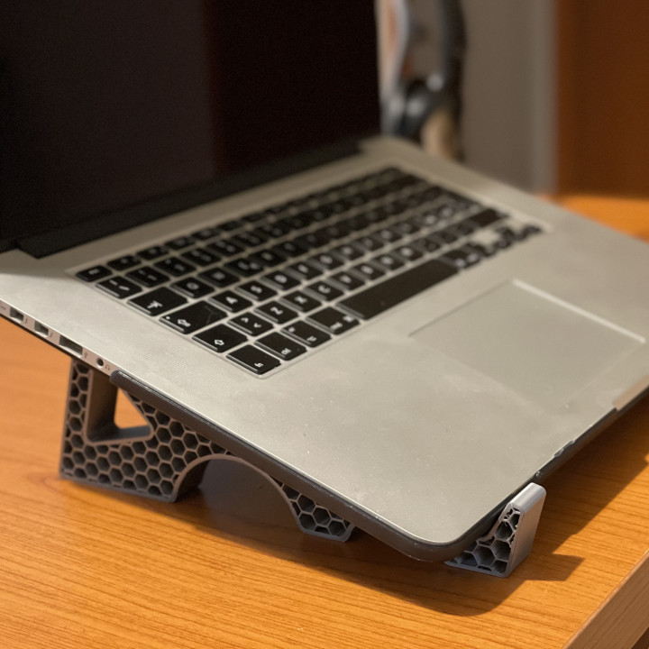 3D Printable Laptop Stand by Mauro Burlon