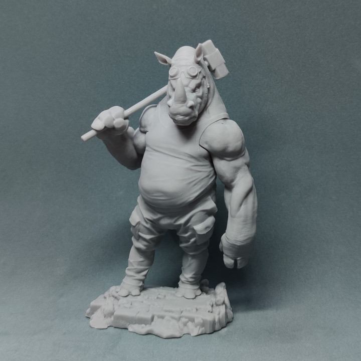 3D Printable MAD RHINO by Alex