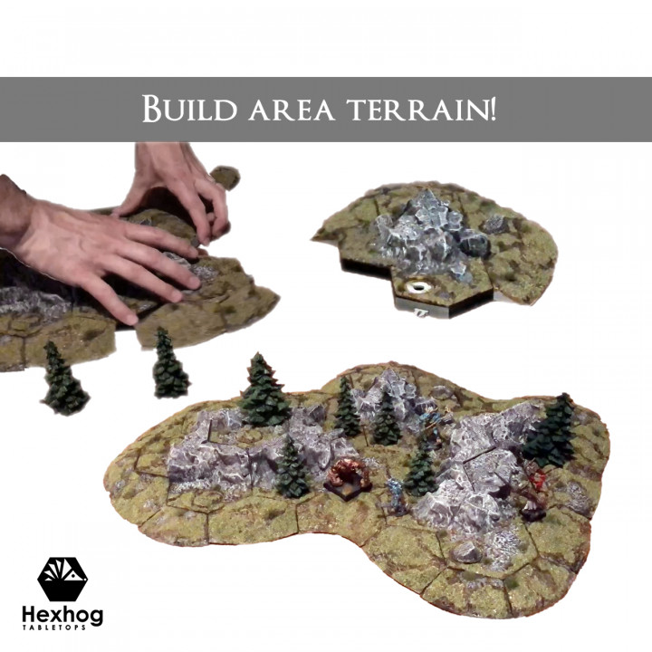 3D Printable Hexhog Tabletops: Hinterland Hills - Core Set - by Hexhog ...