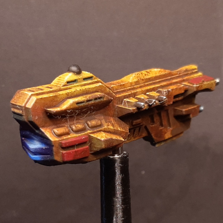 3D Printable Dustcrawler Light Cruiser Gunzberg by Christian Geißler
