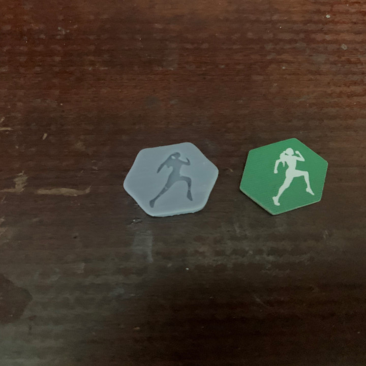 3D Printable Mythos Tokens by Michael Johnson