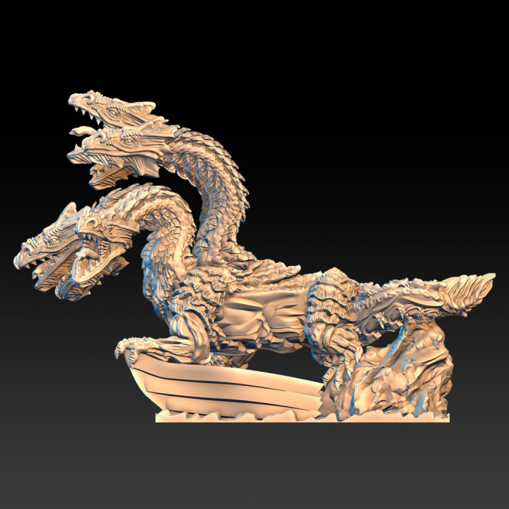 3D Printable Hydra by Dragon's Lake Miniaturas