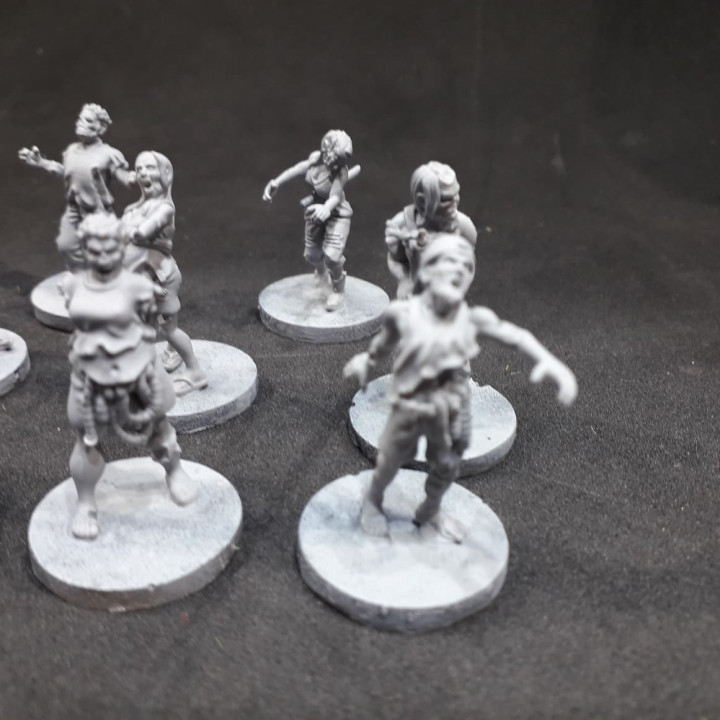 3D Printable Zombie Apocalypse Redneck zombies by BattleCat Miniatures