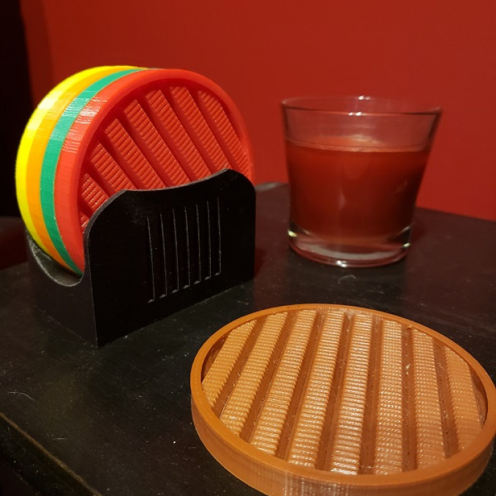3D Printable Coaster Set by Paul Gallaway