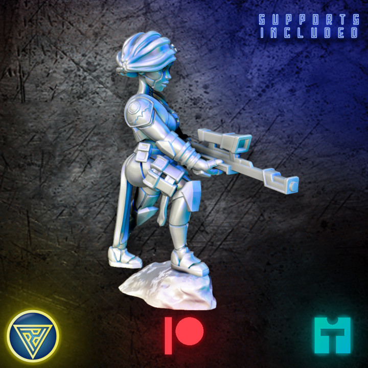 3D Printable Android Sniper by Print Paint Play