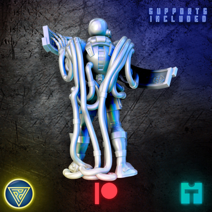 3D Printable Skeleton Commandos Hacker by Print Paint Play