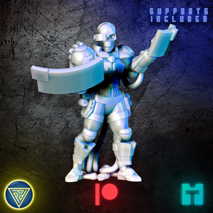 3D Printable Skeleton Commandos Set by Print Paint Play