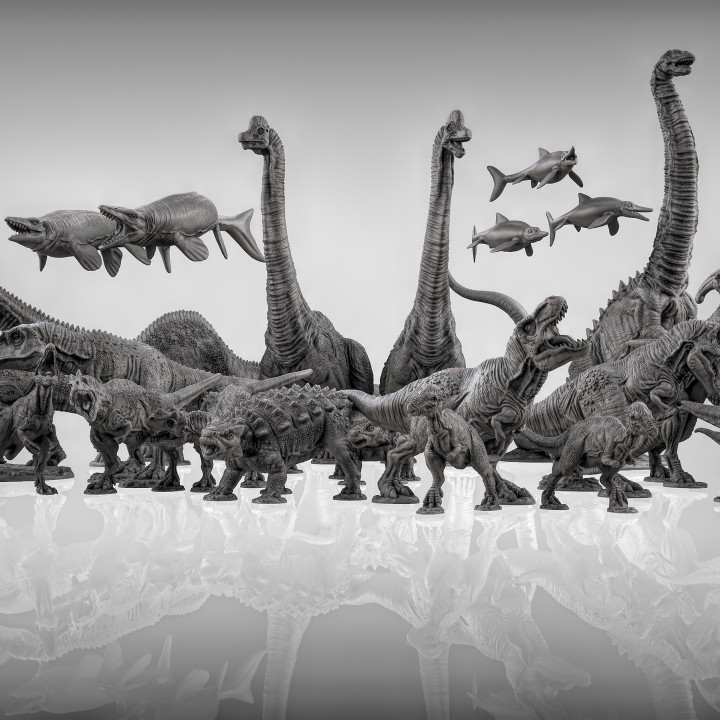 3D Printable Dinosaur Bundle by Duncan Shadow