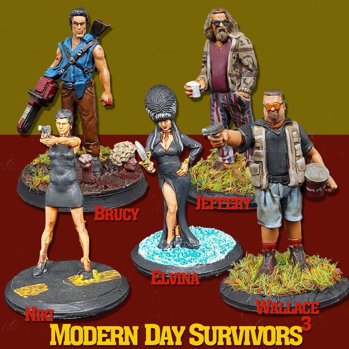 3D Printable Modern Day Survivor Series 03 Bundle - PRE-SUPPORTED by ...