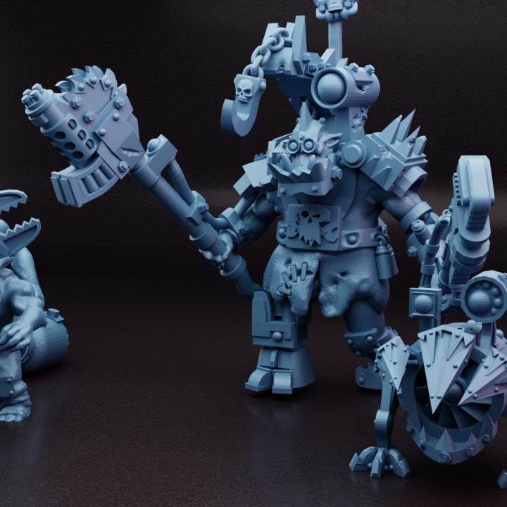 3D Printable Orc Engineer Gang by RatMan Forge