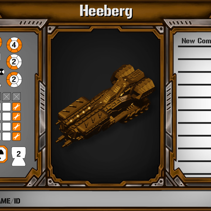 3D Printable Dustcrawler Heavy Battlecruiser Heeberg by Christian Geißler