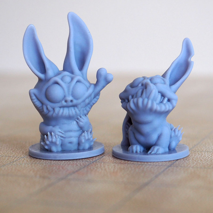 3D Printable Young Wererabbit + FREE monster sheet by La Louve 3D
