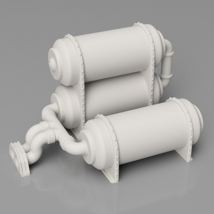 3D Printable Storage Tanks for modular pipes by Fr3D @ The3DPrinting