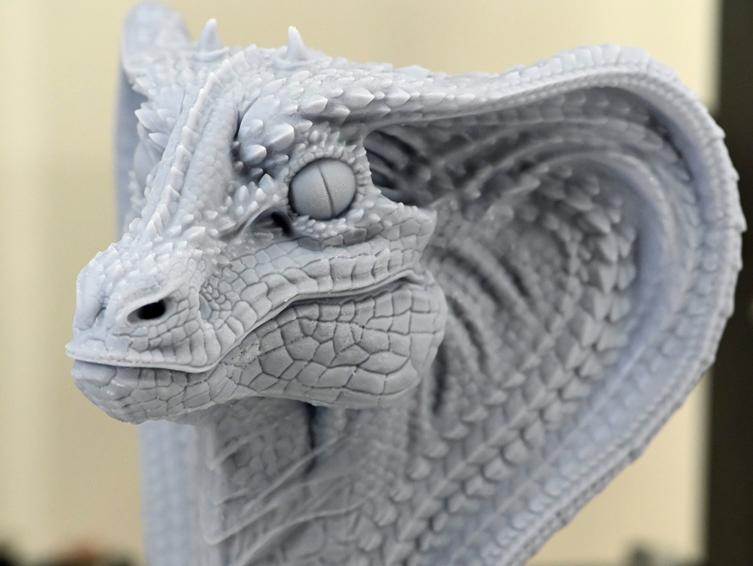 3D Printable Snake Dragon bust . by 3DprintingRealms