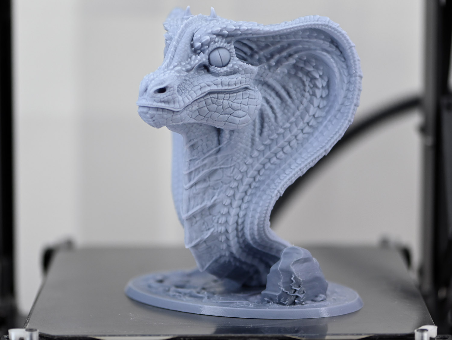 3D Printable Snake Dragon bust . by 3DprintingRealms
