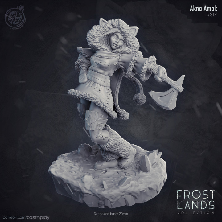 3D Printable Akna Amak (Pre-Supported) by Cast n Play