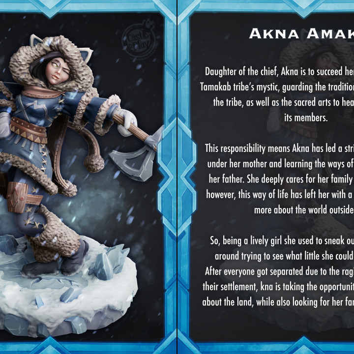 3D Printable Akna Amak (Pre-Supported) by Cast n Play