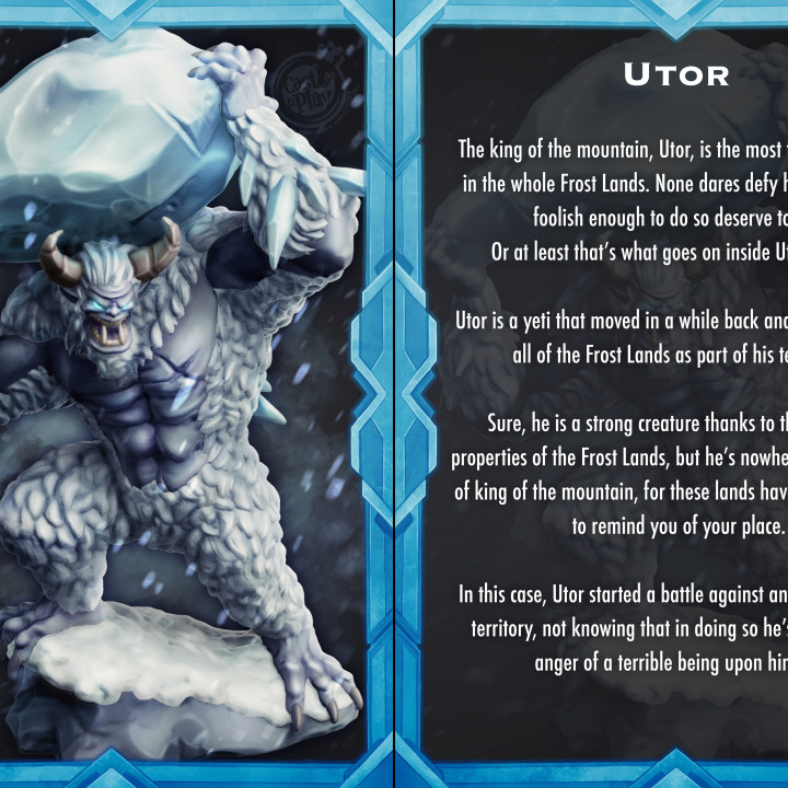 3D Printable Utor (Pre-Supported) by Cast n Play