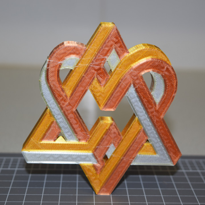 3D Printable Impossible Triangle 4 by Stacii Hughes