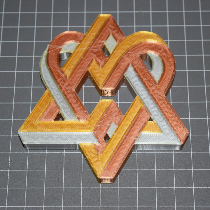 3D Printable Impossible Triangle 4 by Stacii Hughes