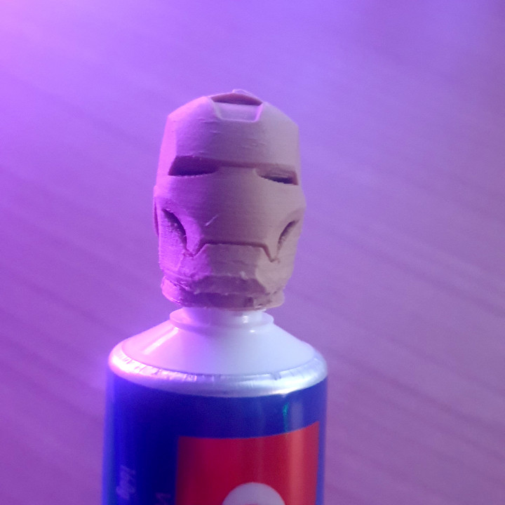 3D Printable Marvel's Ironman Toothpaste Cap by Pandoranium 3D