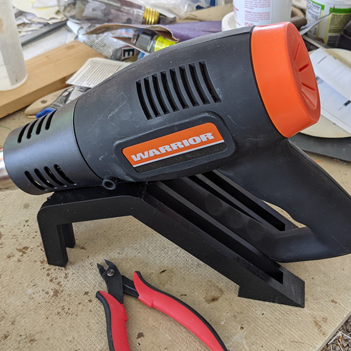 3D Printable Heat Gun Rest/holder by James
