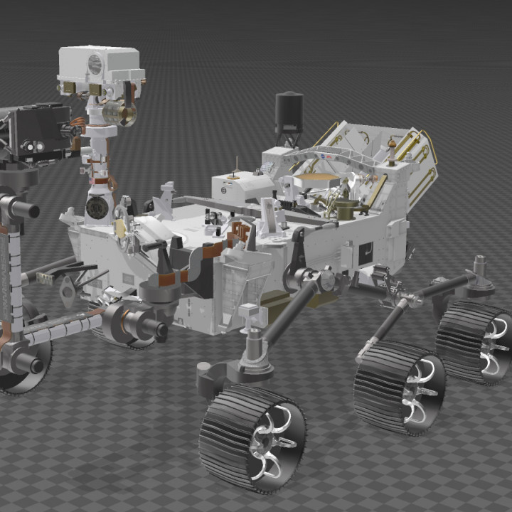3D Printable Mars Perseverance Rover 2021 by Henry Bryner