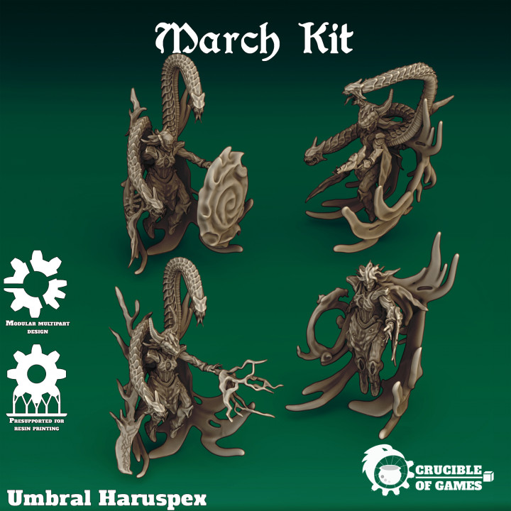 3D Printable Umbral Haruspex by Crucible of Games