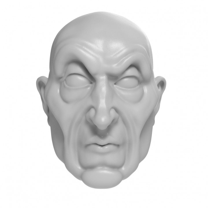3D Printable Claude Frollo from The Hunchback of Notre Dame Head by ...