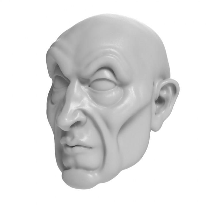 3D Printable Claude Frollo from The Hunchback of Notre Dame Head by ...