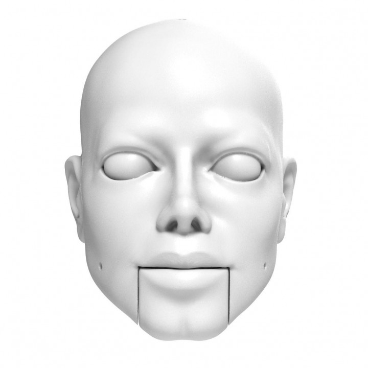 3D Printable Michael Jackson head for marionette building by Petr Puppeteer