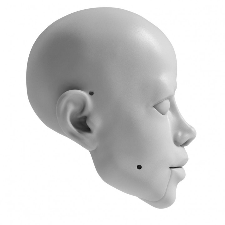 3D Printable Michael Jackson head for marionette building by Petr Puppeteer